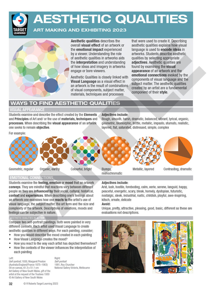 VCE Art CP & M&E Theory Reference Kit (pack 15 booklets) - Target Learning