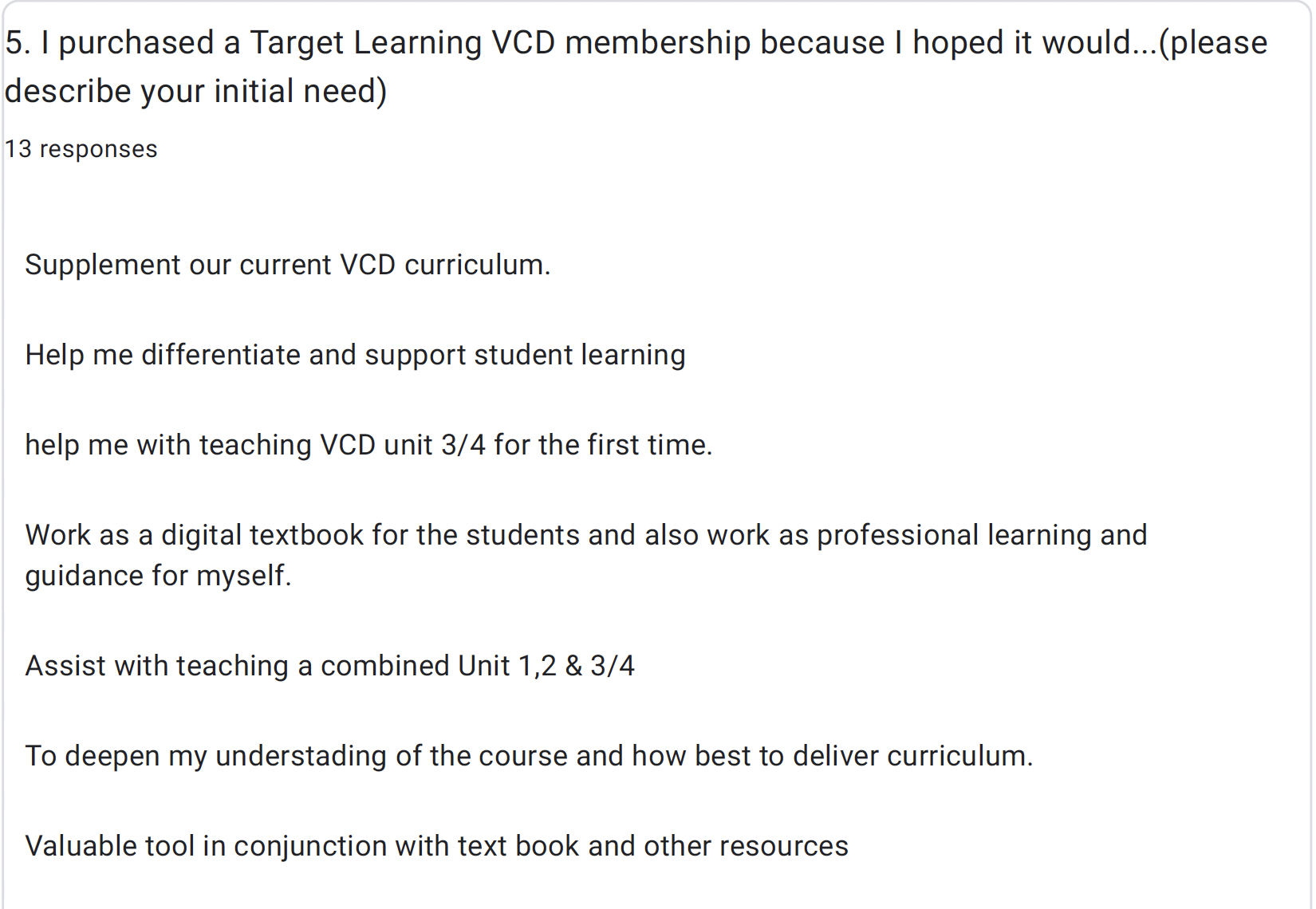 2026 VCD Define - Target Learning