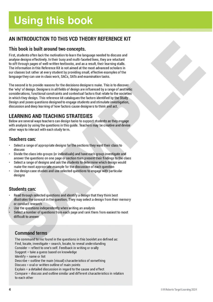VCE VCD Theory Reference Kit (pack 15 booklets) - Target Learning