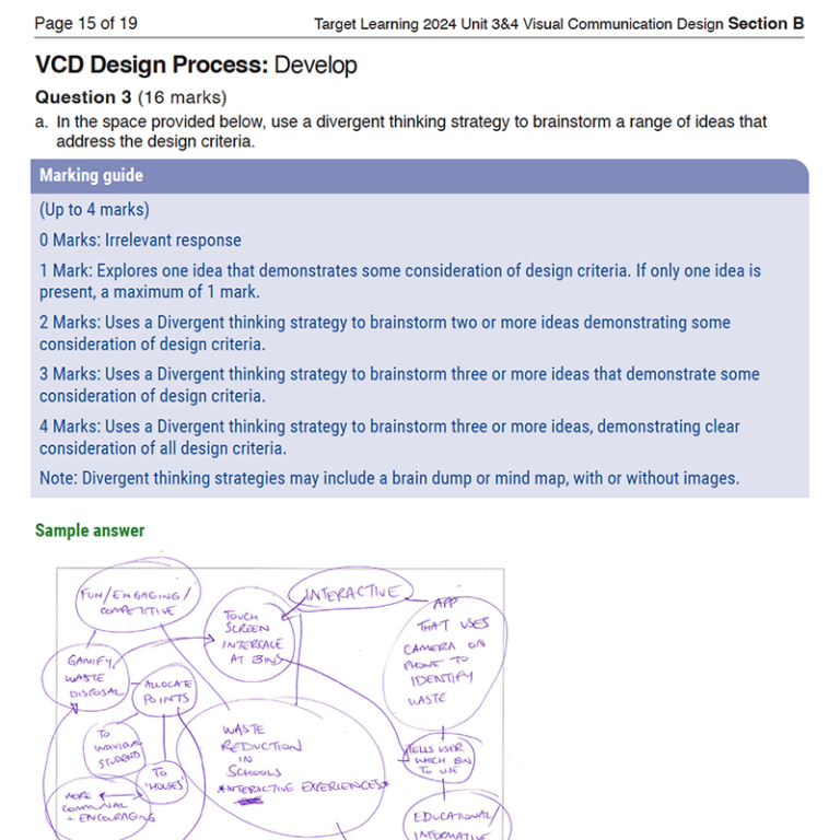 2024 VCD Unit 3 & 4 Trial Examination - Target Learning